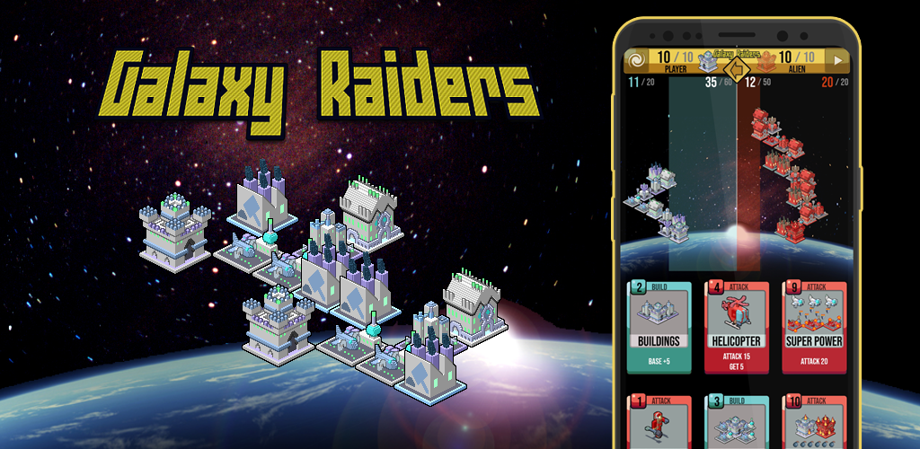 Galaxy Raiders - Space Card Game for Apple iOS, Android mobile devices